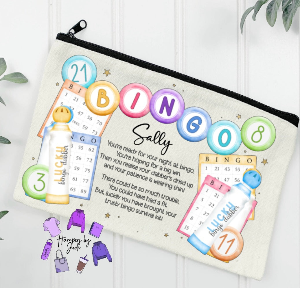 Bingo survival kit zip bag – hampersbyjude